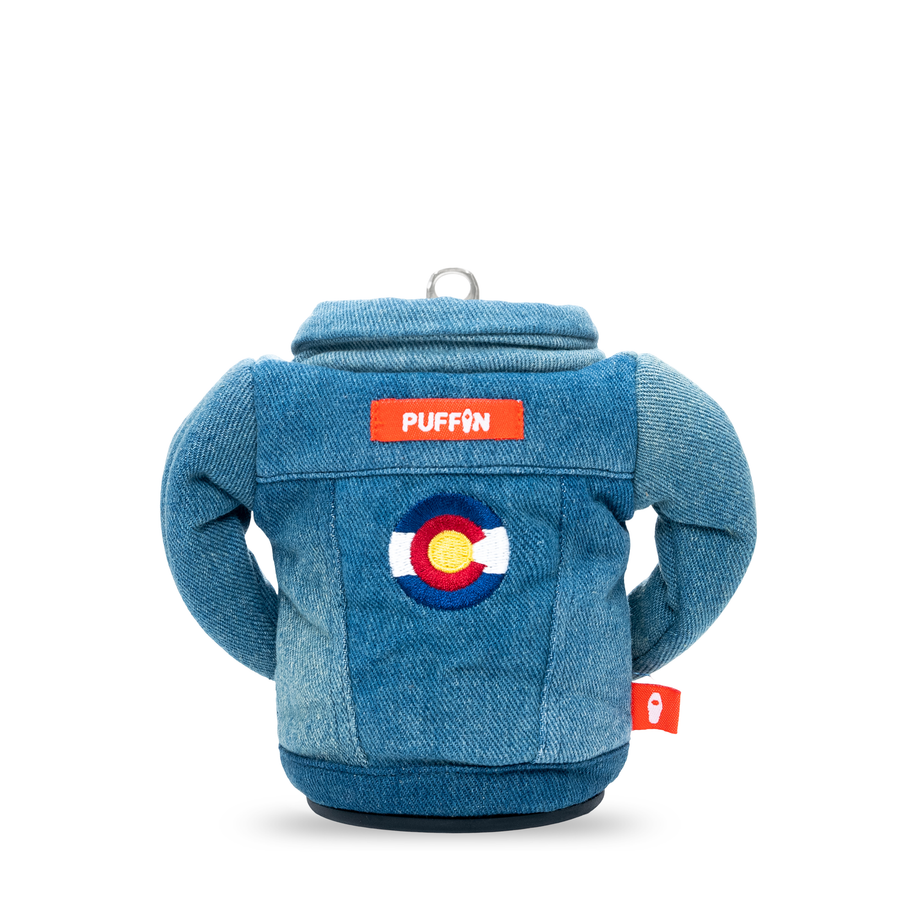 The Denim Beer Jacket | Puffin Beer Can Holder – Puffin Drinkwear