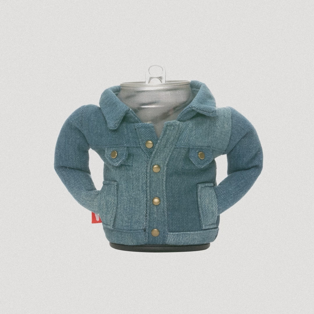 The Denim Beer Jacket | Puffin Beer Can Holder – Puffin Drinkwear